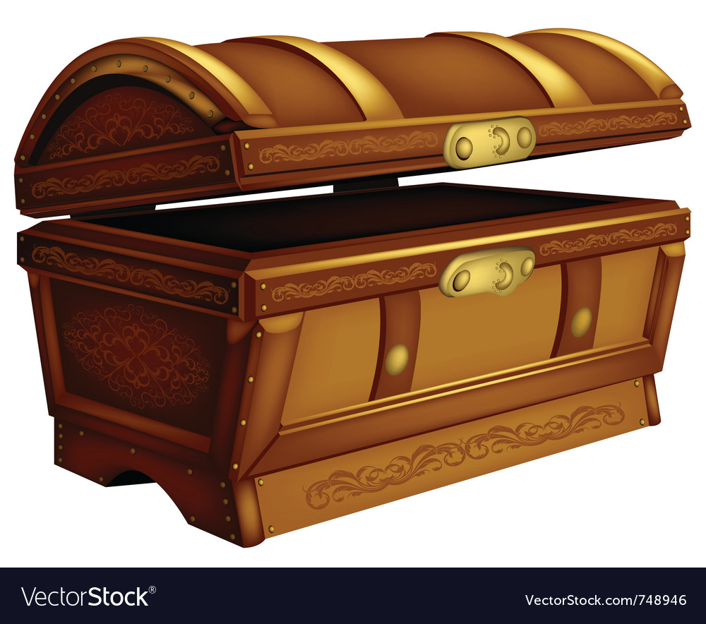 Ancient chest Royalty Free Vector Image - VectorStock