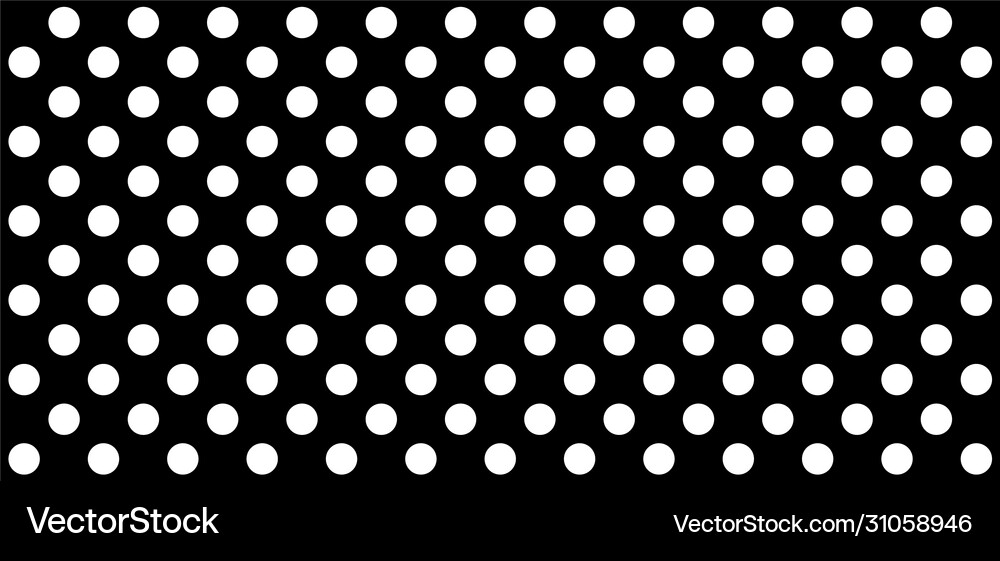 Black and white polka dot pattern polka dot wave Vector Image