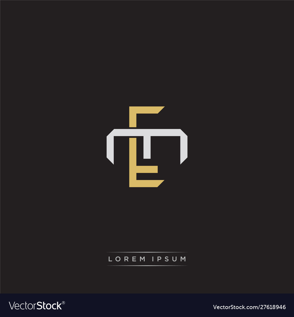 Em initial letter overlapping interlock logo Vector Image