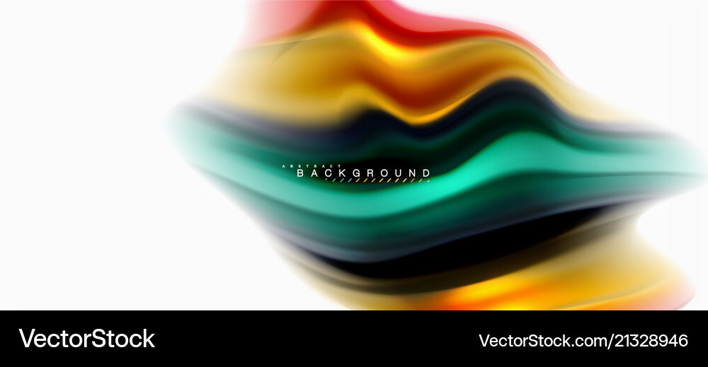 Fluid liquid mixing colors concept on light grey Vector Image