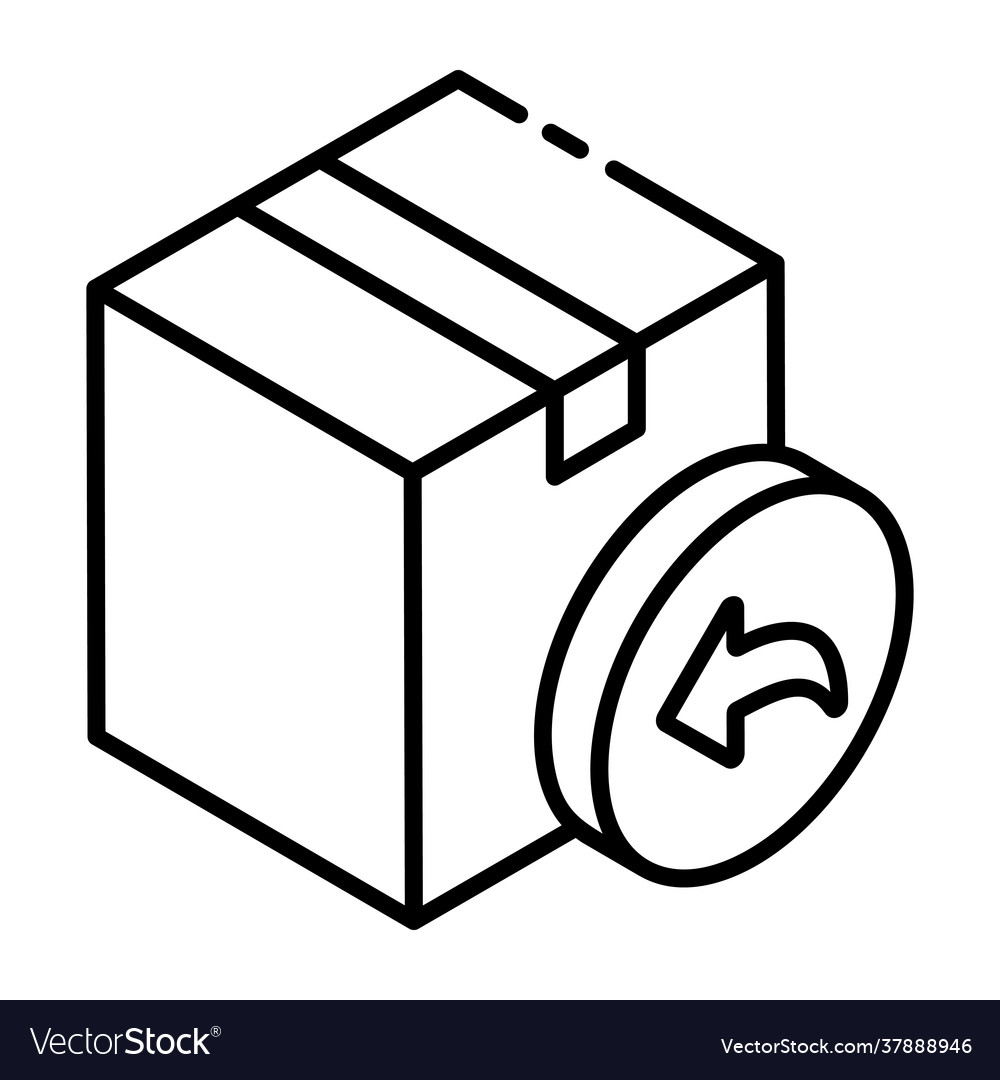 Parcel return Royalty Free Vector Image - VectorStock