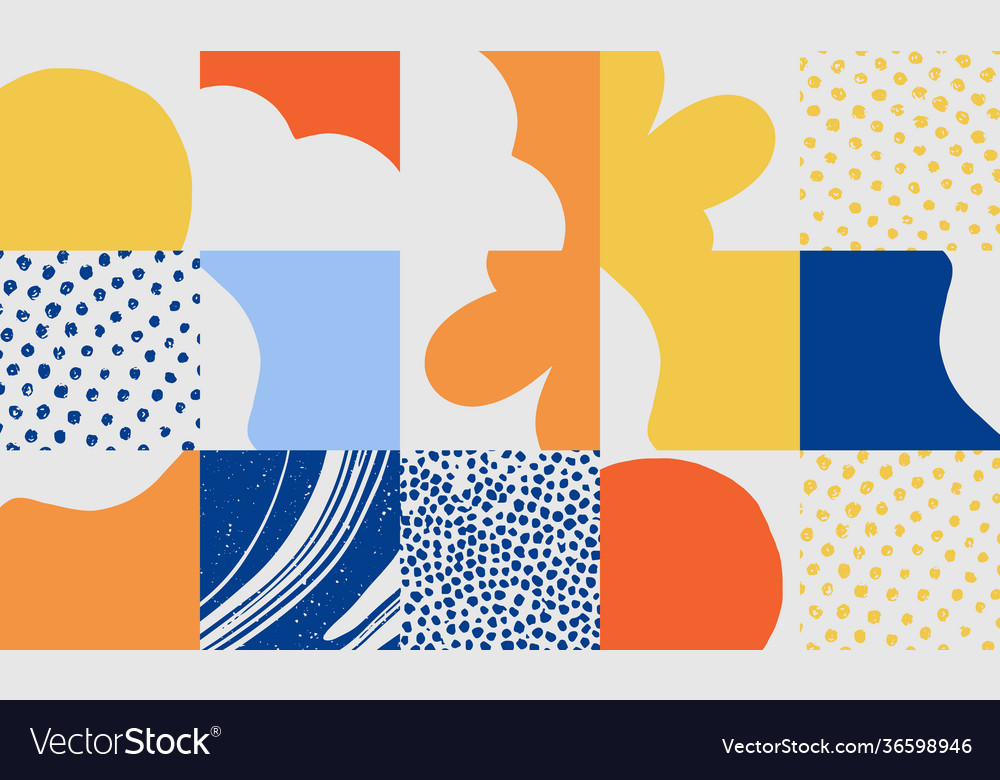 Pattern with abstract geometric shapes Royalty Free Vector