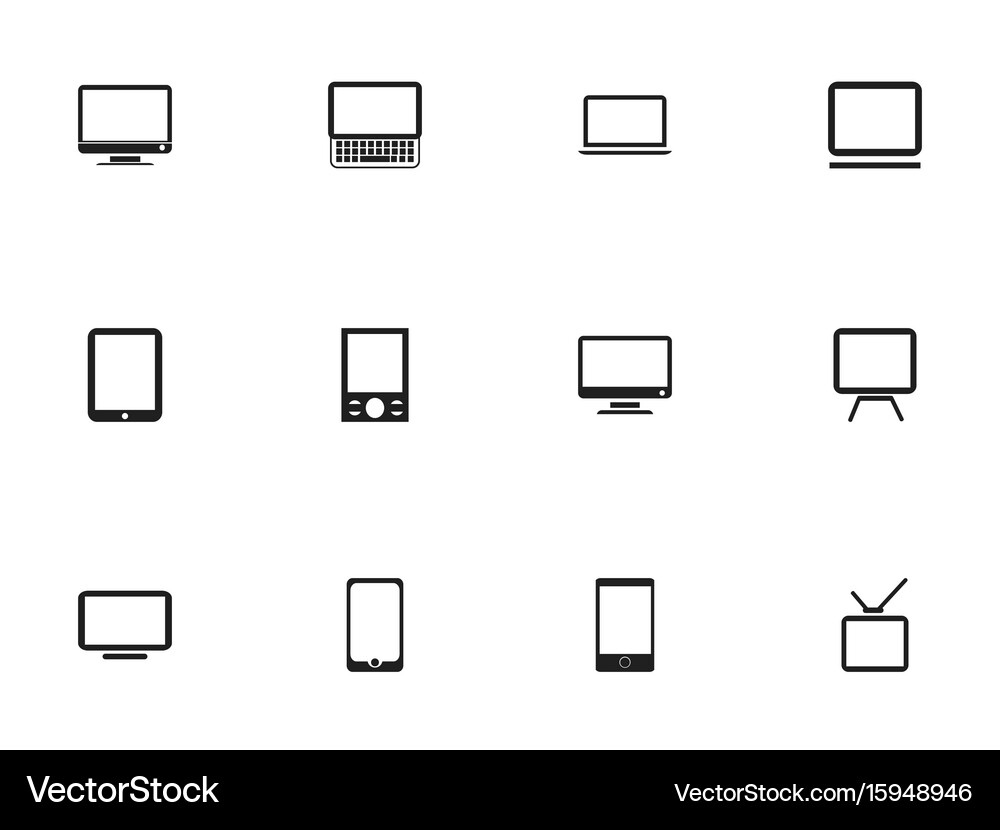 Set of 12 editable instrument icons includes Vector Image