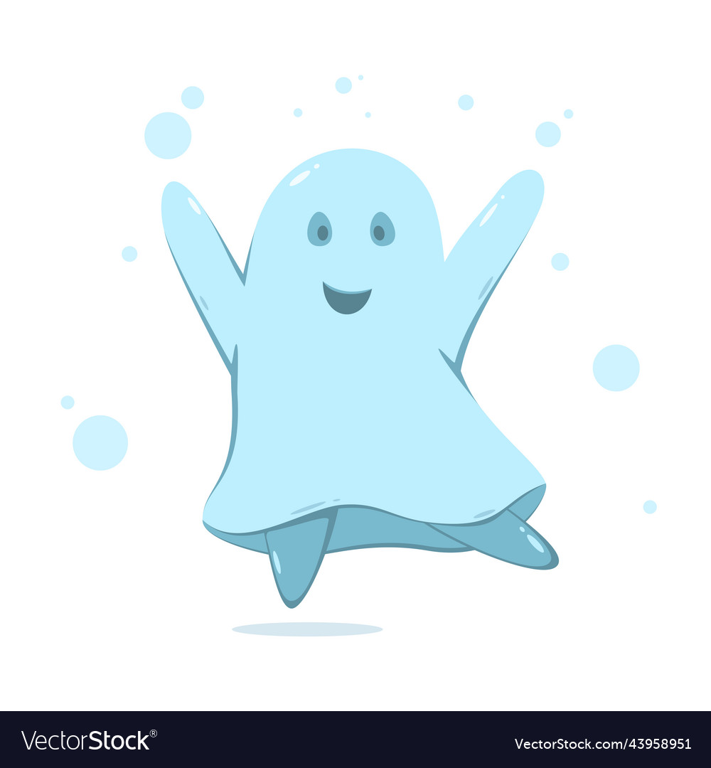 Cute ghost Royalty Free Vector Image - VectorStock