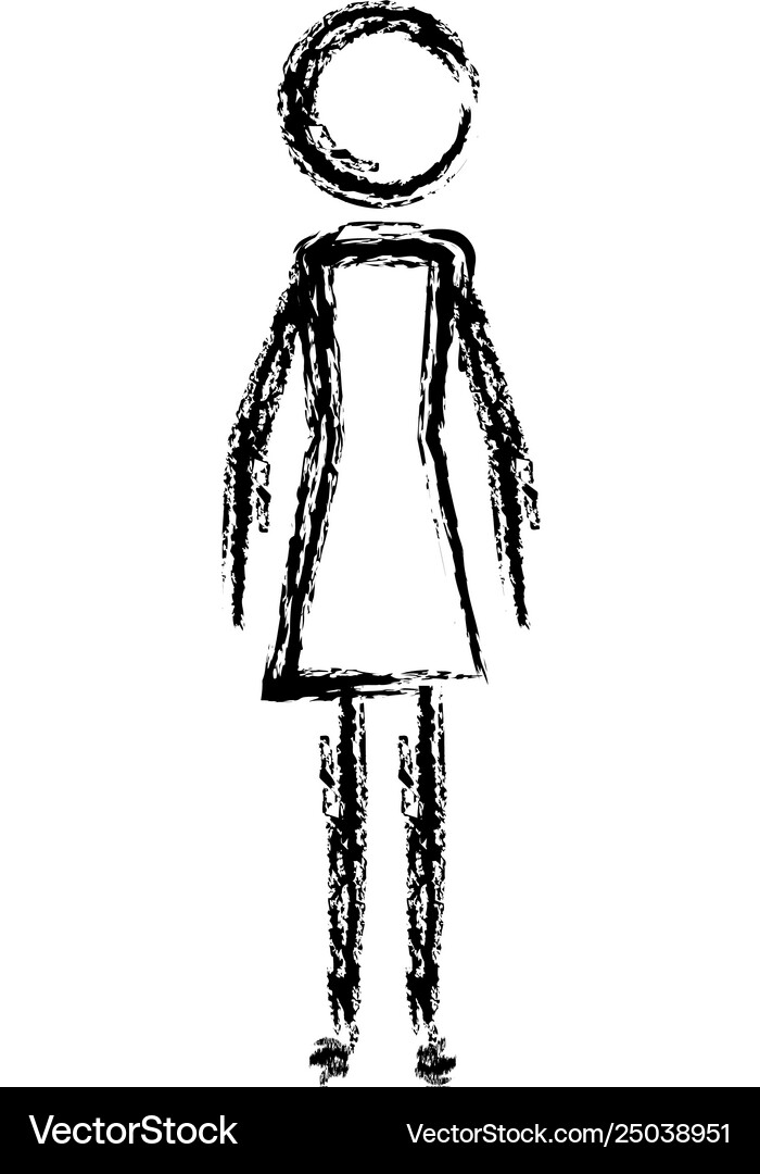 Female figure human silhouette Royalty Free Vector Image