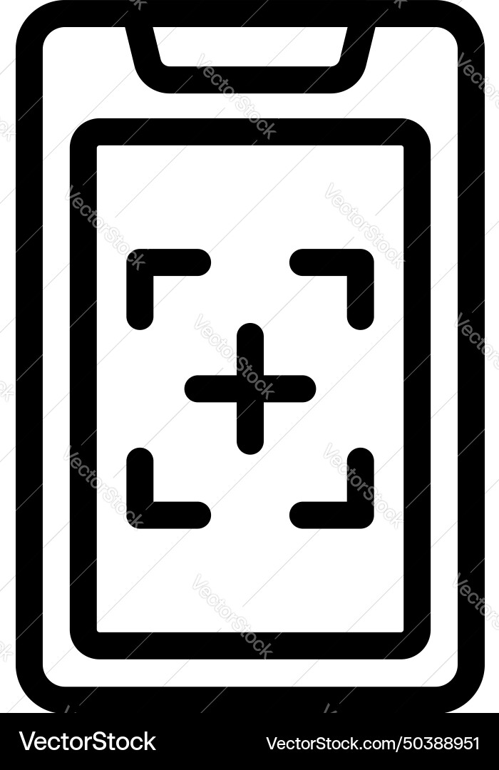 Motion capture apparatus icon outline go Vector Image