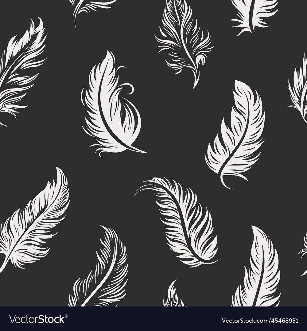 Seamless pattern with different white Royalty Free Vector