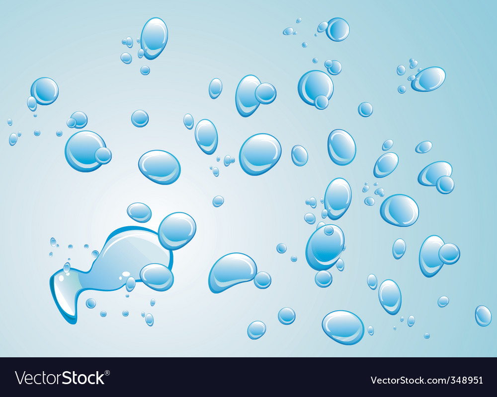 Water bubbles Royalty Free Vector Image - VectorStock