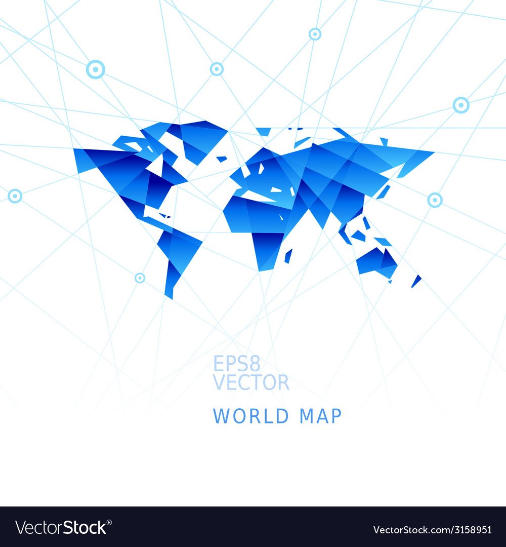 World map Royalty Free Vector Image - VectorStock