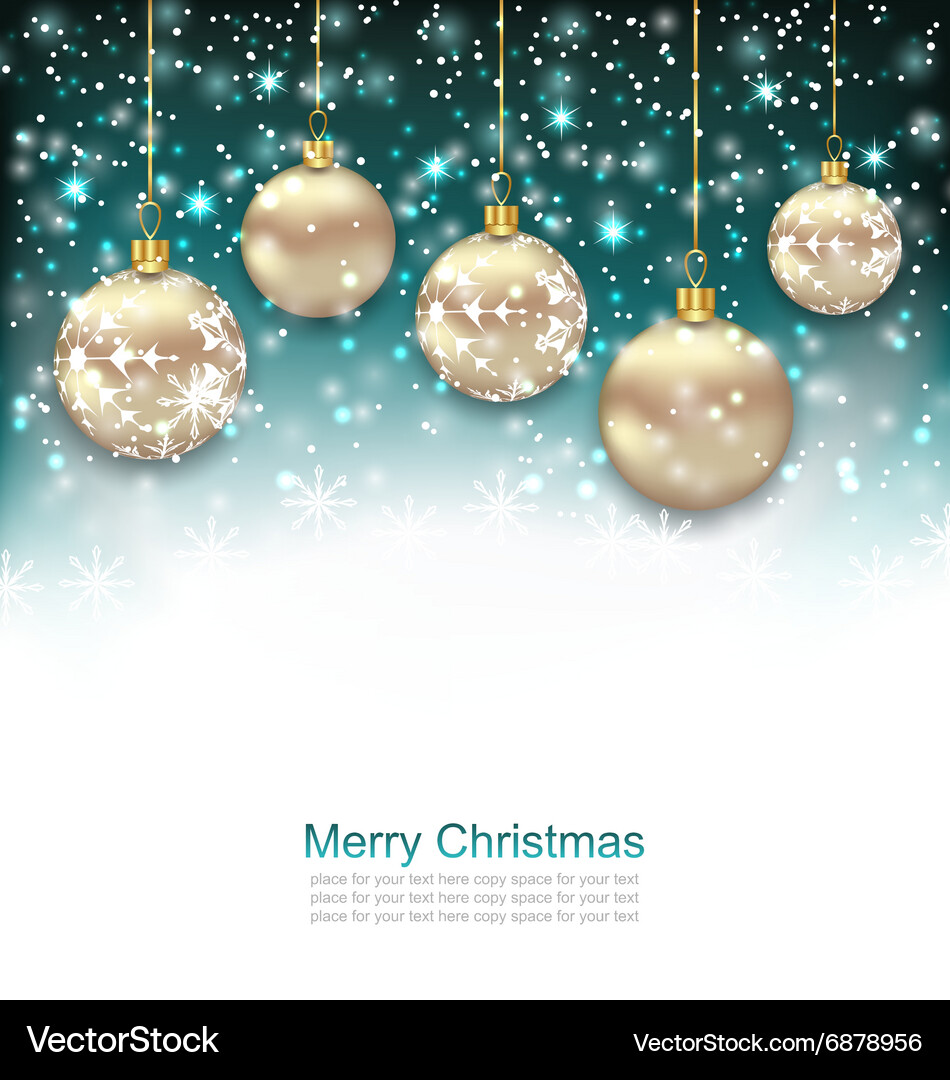 Beautiful celebration postcard with christmas Vector Image