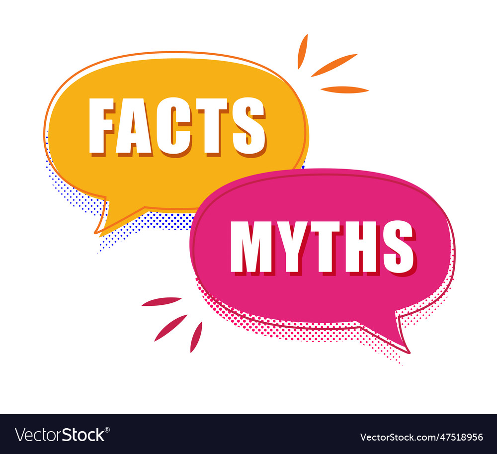 Facts vs myths speech bubble concept Royalty Free Vector Facts vs myths speech bubble concept Royalty Free Vector