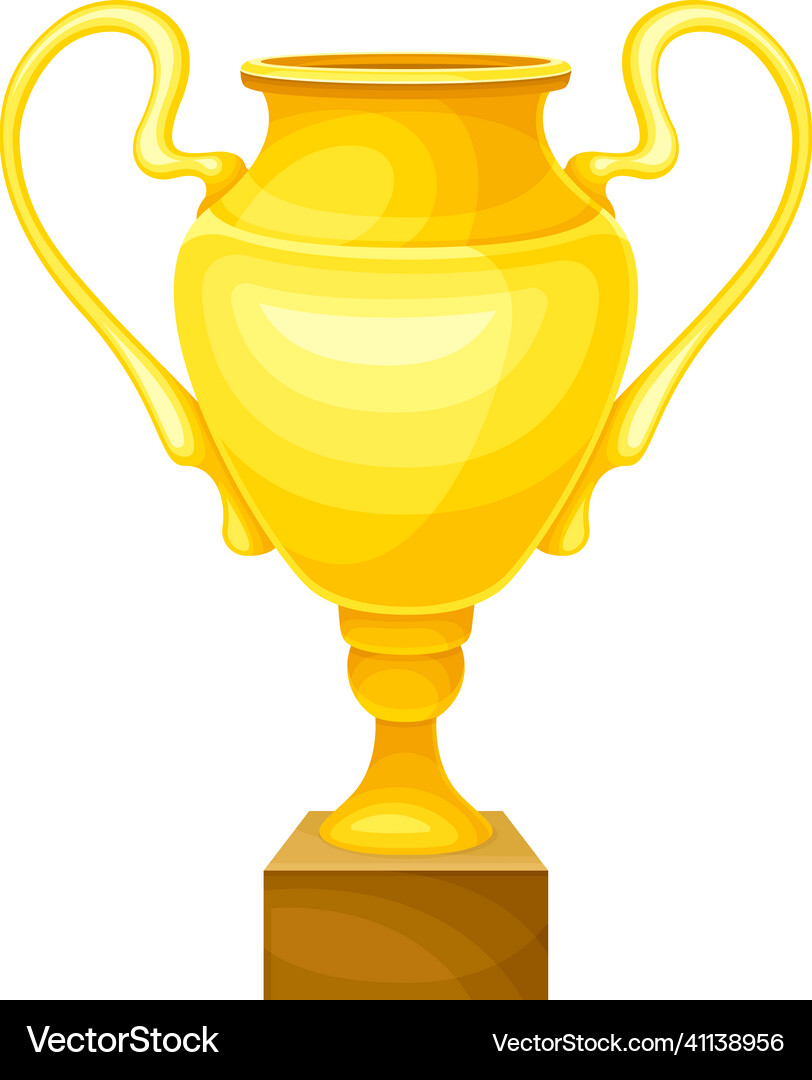 Sport winner trophy cup prize goblet Royalty Free Vector