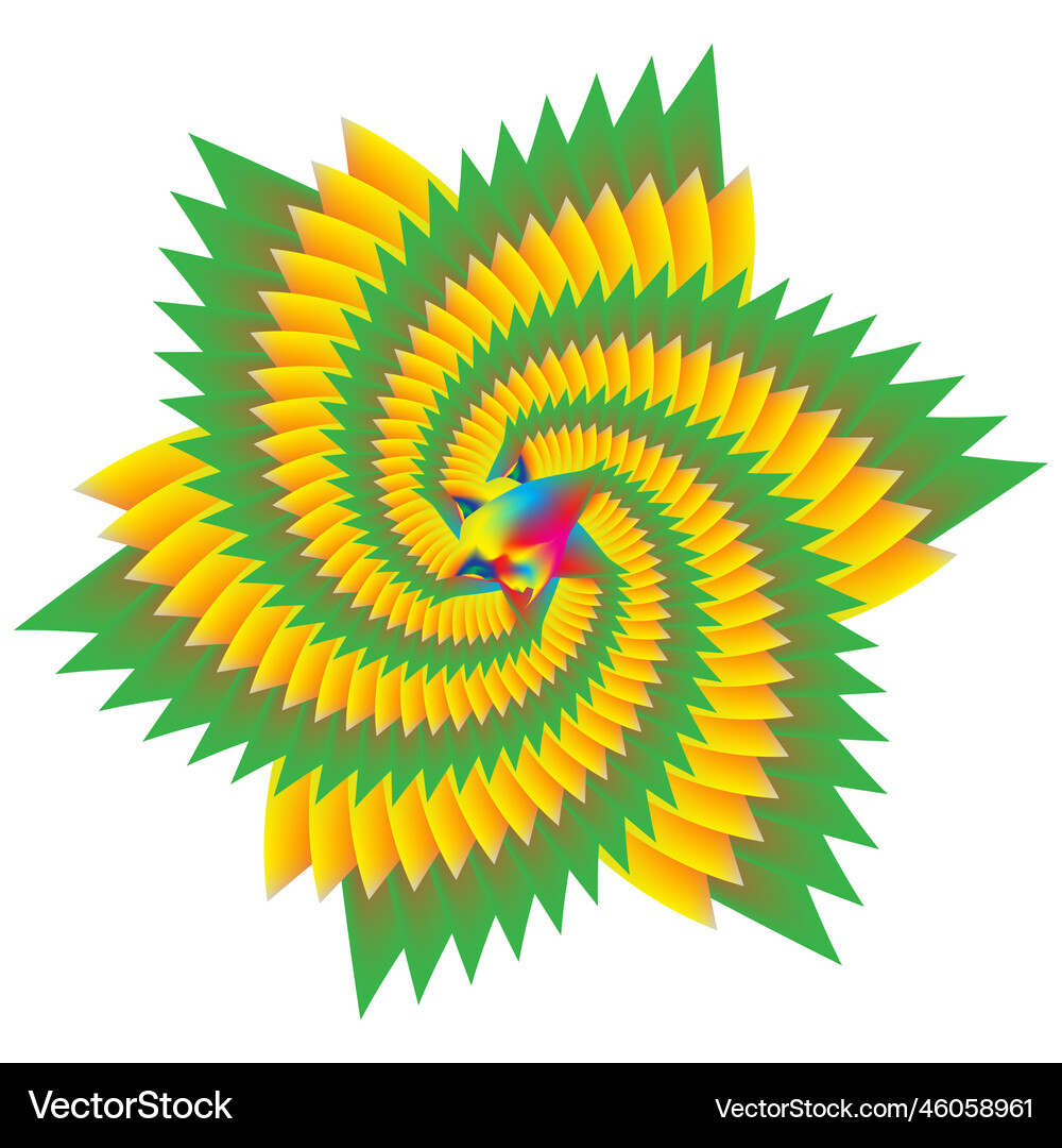 Abstract colorful flower petals eps Royalty Free Vector