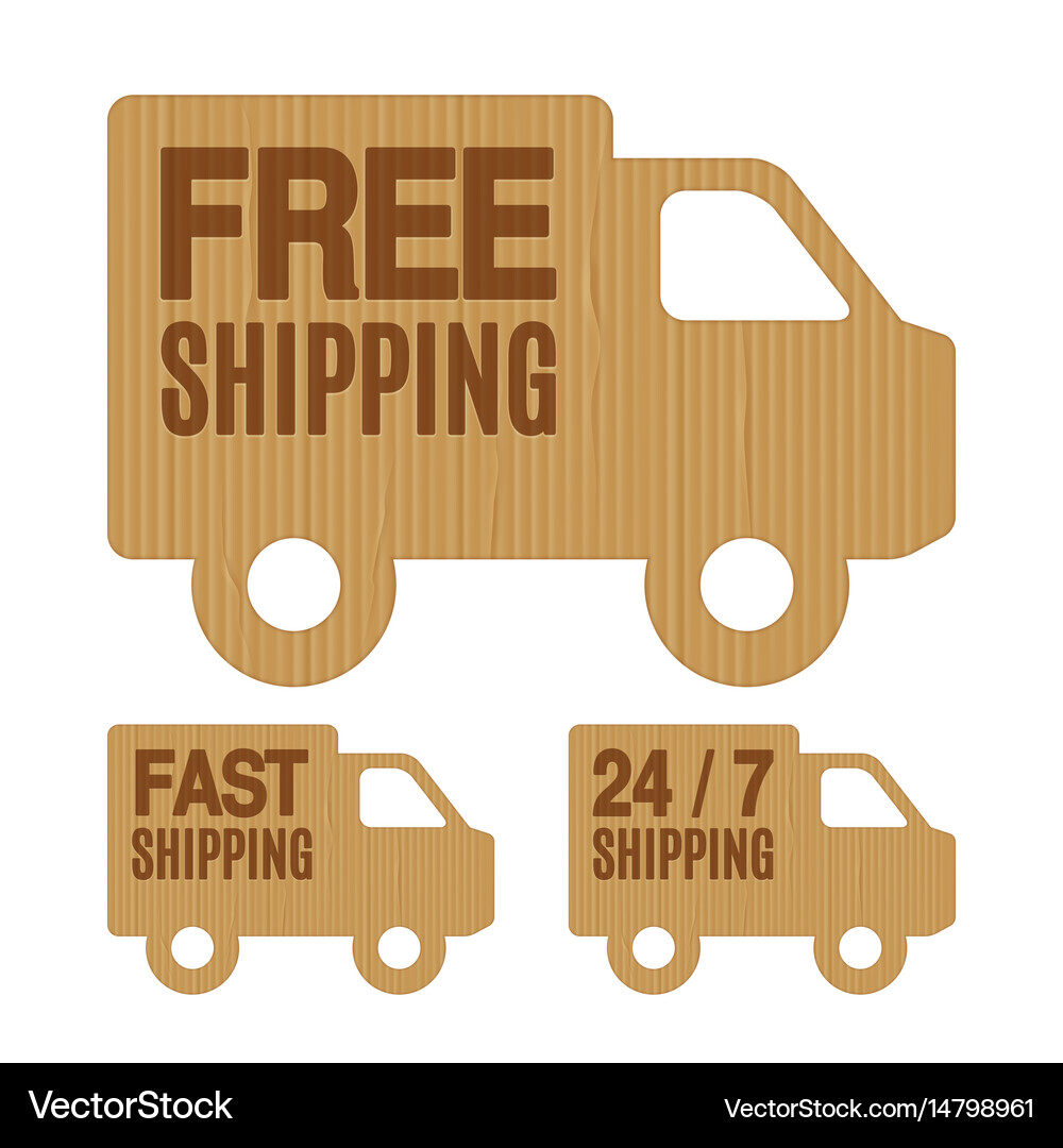 Free shipping and delivery labels Royalty Free Vector Image