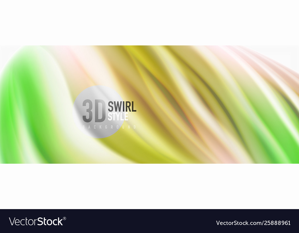 Glossy colorful liquid waves abstract background Vector Image Glossy colorful liquid waves abstract background Vector Image
