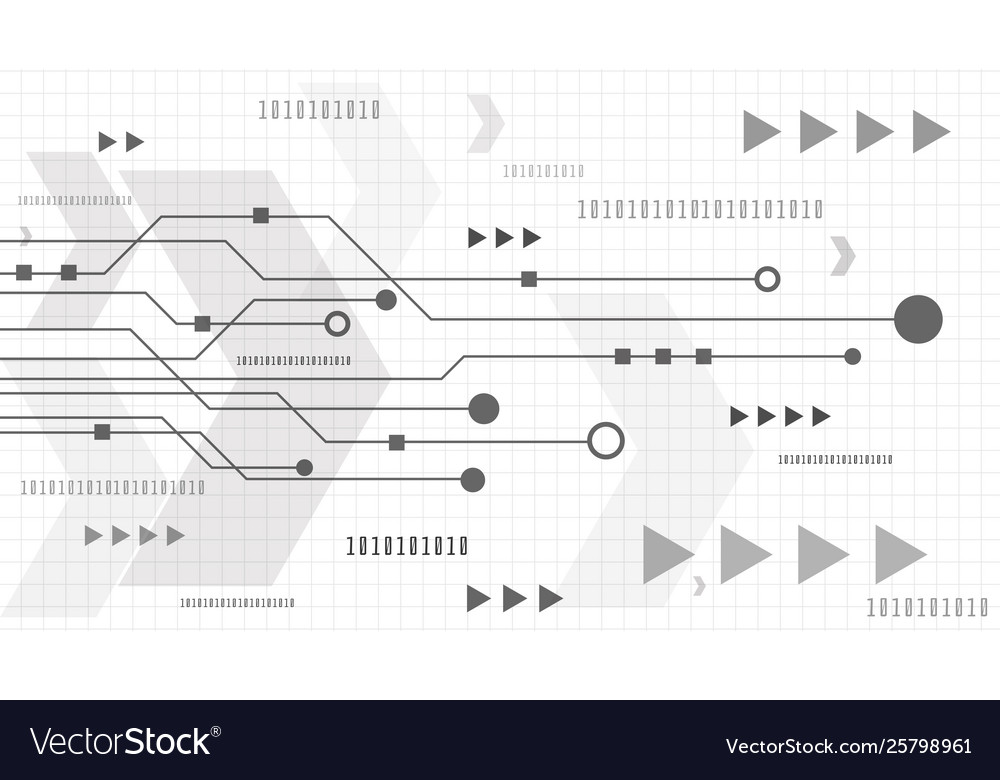 High tech technology geometric Royalty Free Vector Image
