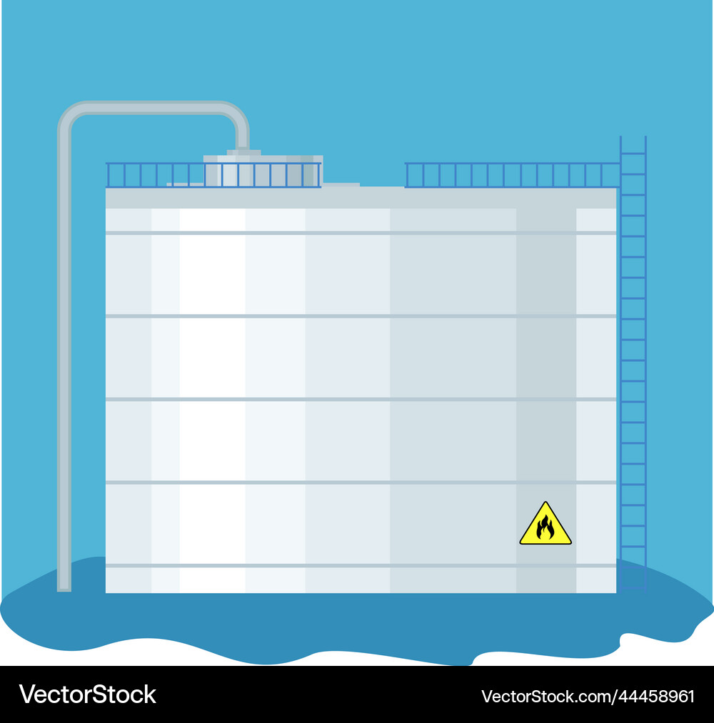 Natural gas cistern tank propane icon Royalty Free Vector