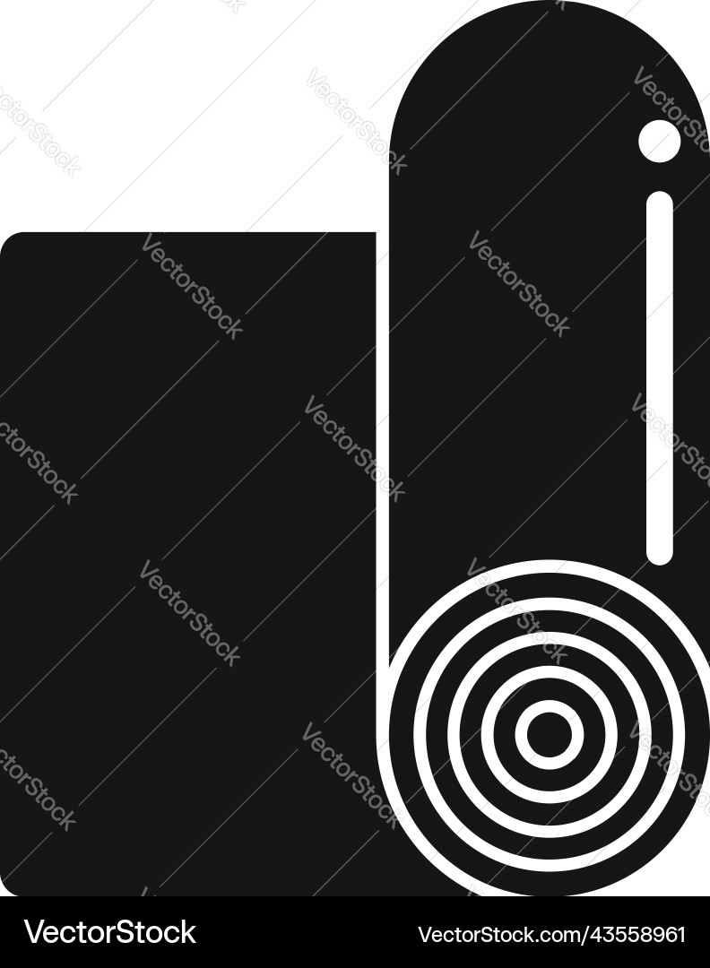 Physical mattress icon simple doctor Royalty Free Vector