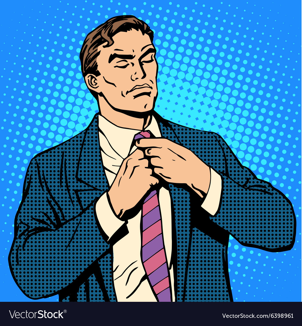 The proud man businessman Royalty Free Vector Image The proud man businessman Royalty Free Vector Image