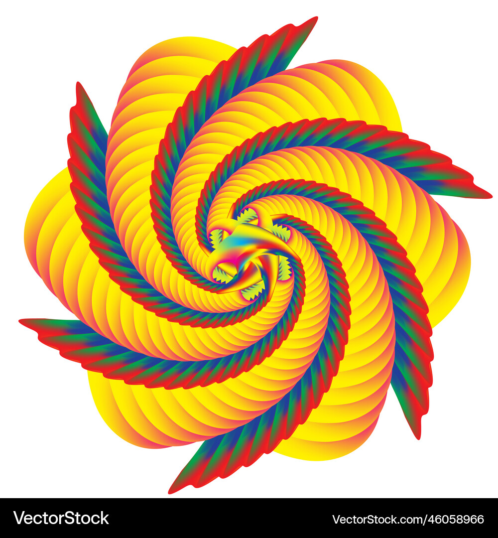 Abstract colorful flower petals eps Royalty Free Vector