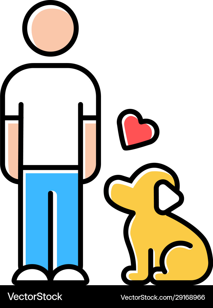 Animals welfare and help color icon pup Royalty Free Vector