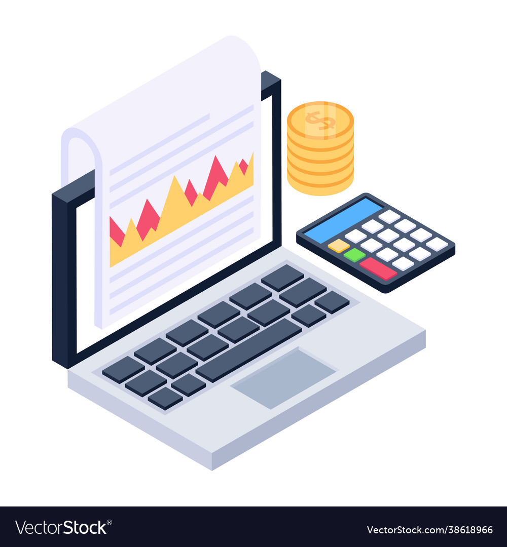 Area chart Royalty Free Vector Image - VectorStock