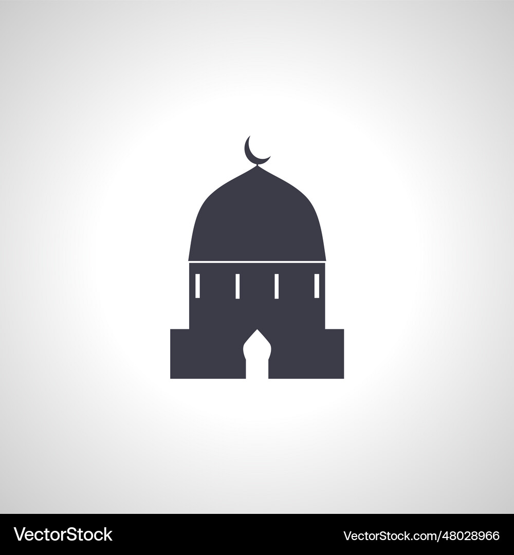 Mosque icon islamic isolated – Royalty-Free Vector | VectorStock