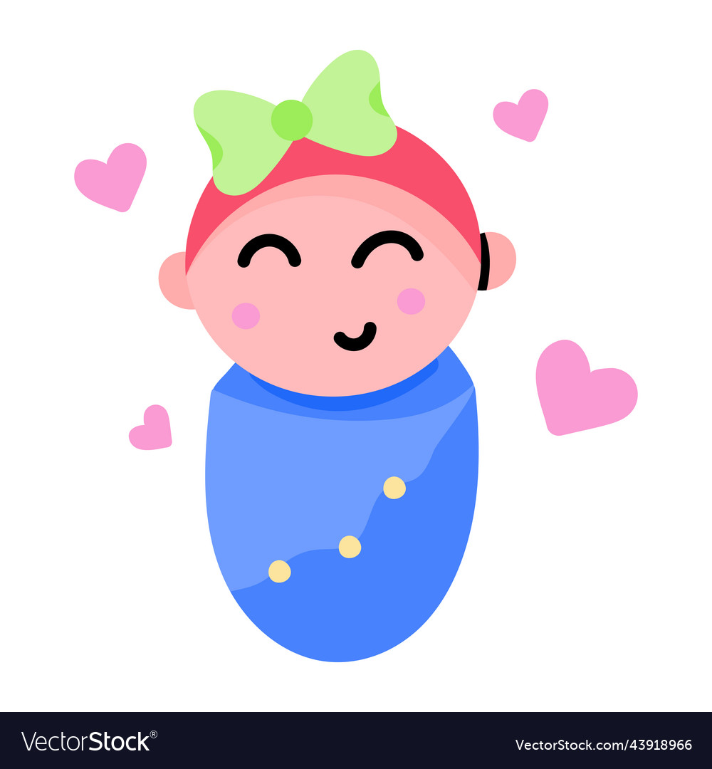 Newborn Royalty Free Vector Image - VectorStock