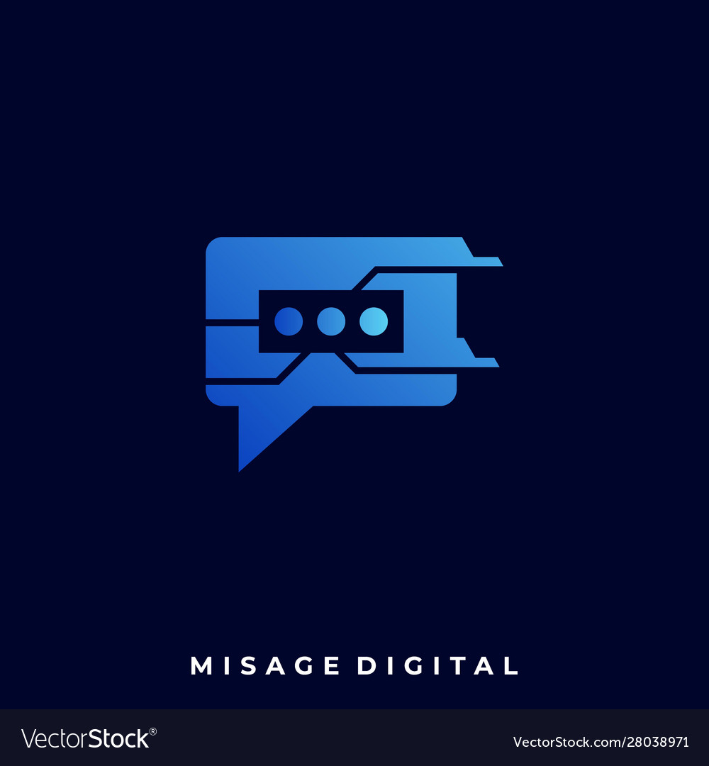 Bubble chat template Royalty Free Vector Image