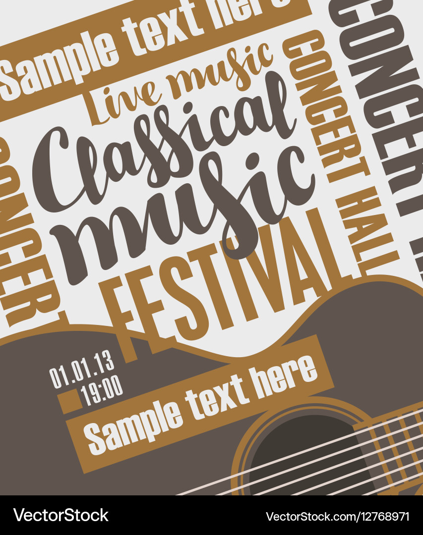 Concert of classical music Royalty Free Vector Image