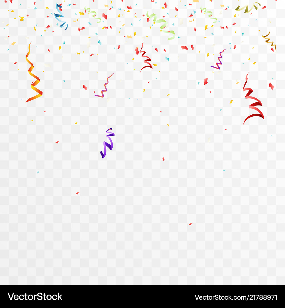 Confetti decoration party celebration design Vector Image