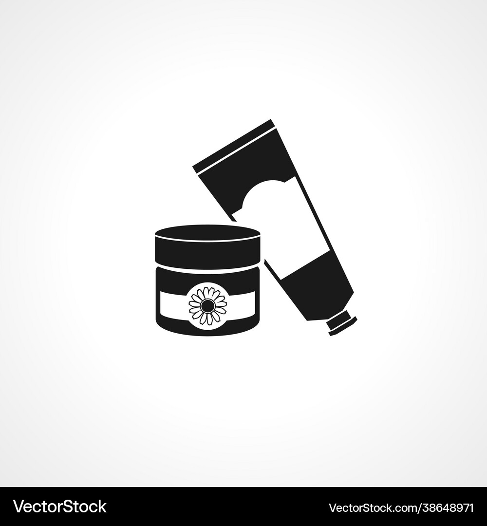Cosmetic cream icon cream isolated Royalty Free Vector Image