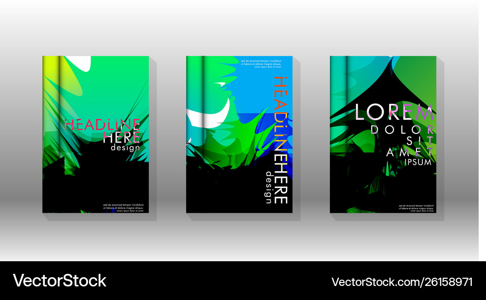 Design background cover with colorful abstract Vector Image
