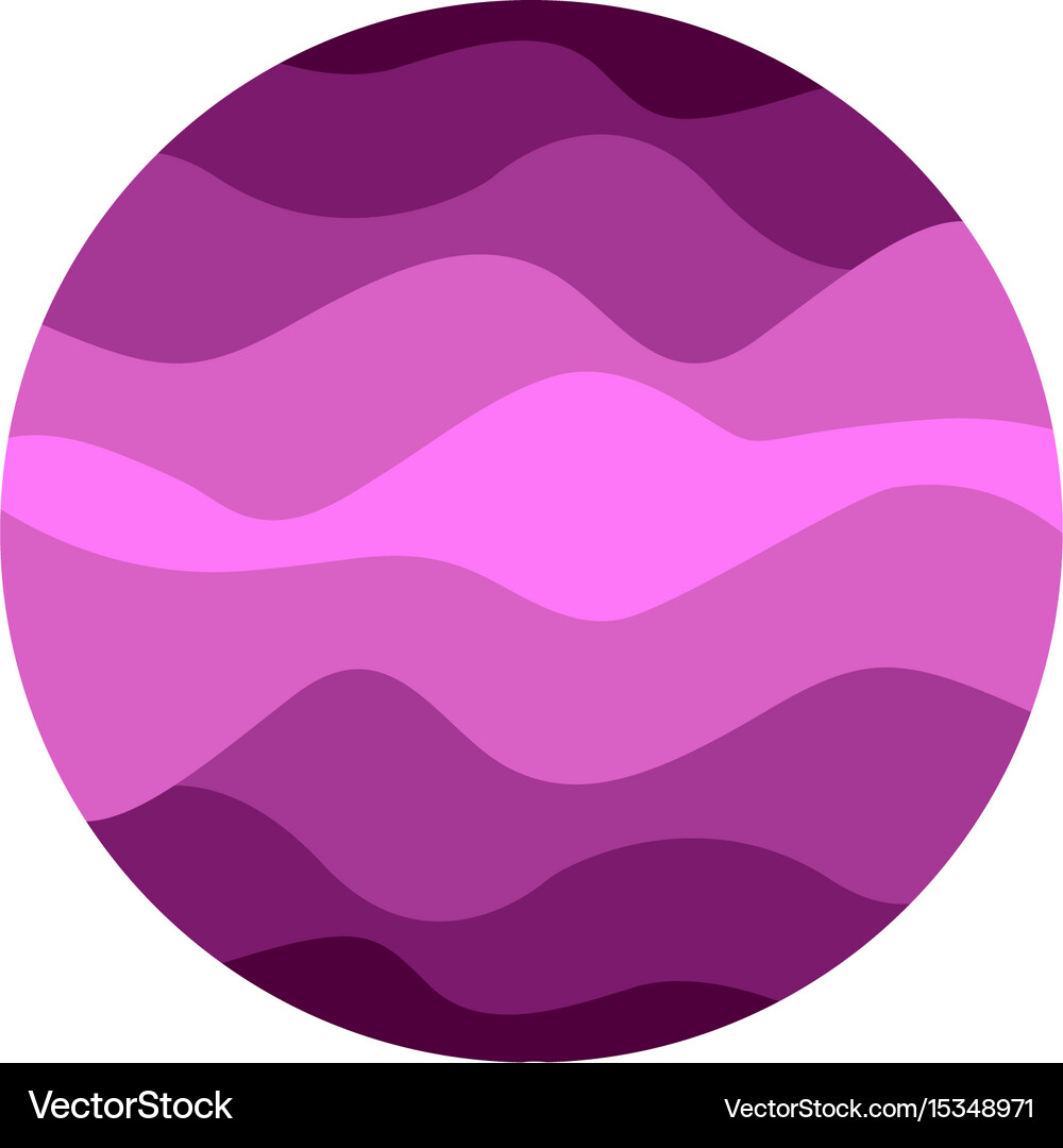 Isolated abstract purple color round shape logo Vector Image