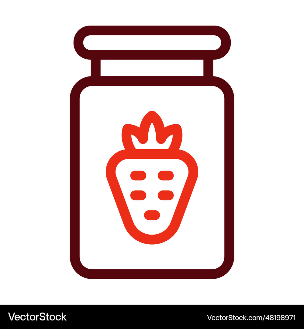 Jam glyph two color icon for personal Royalty Free Vector