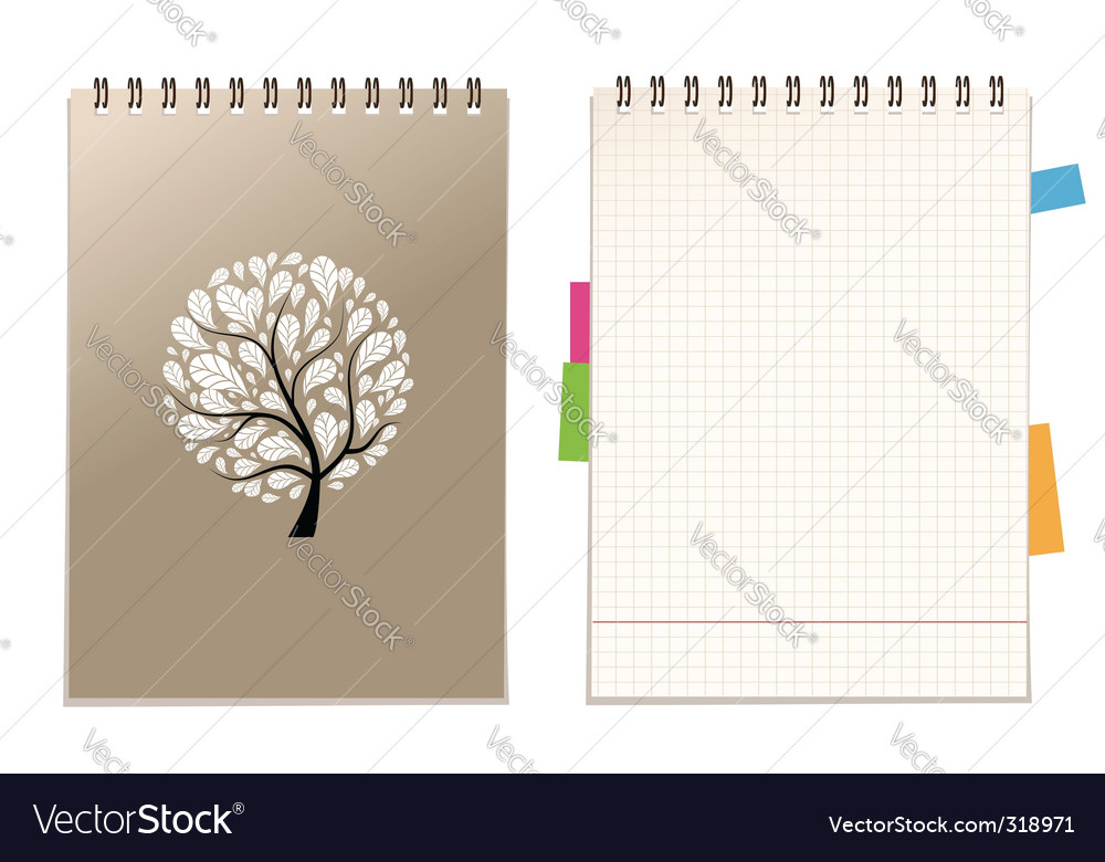 Notebook cover Royalty Free Vector Image - VectorStock