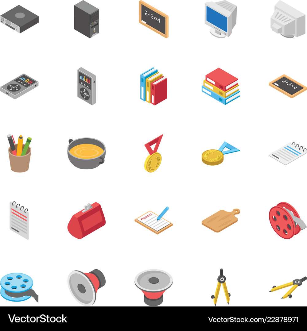 Objects collection Royalty Free Vector Image - VectorStock