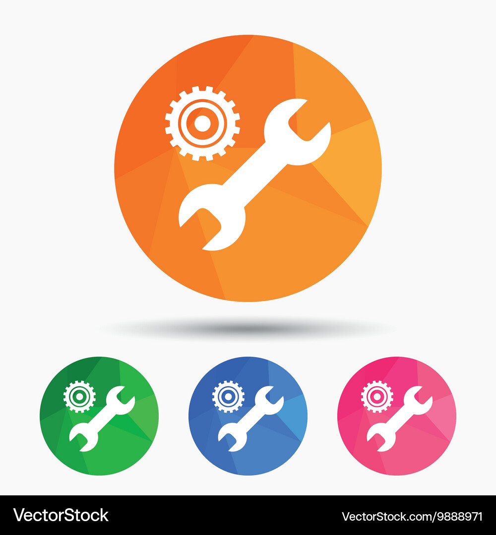 Repair tool sign icon service symbol Royalty Free Vector
