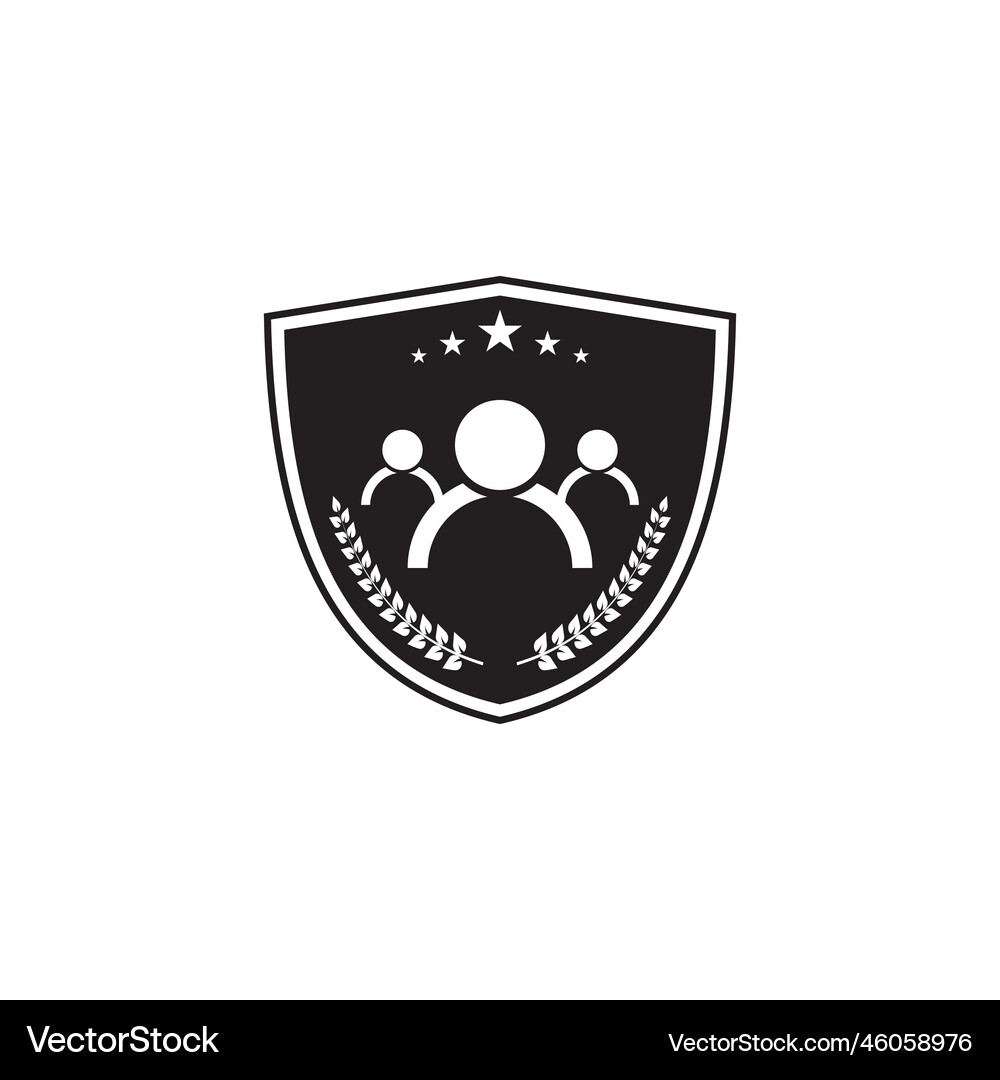 Attorney and court prosecutor logo simple Vector Image