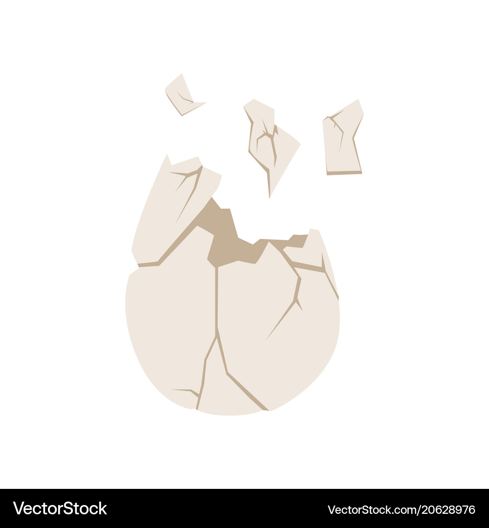 Broken egg shell organic garbage utilize waste Vector Image