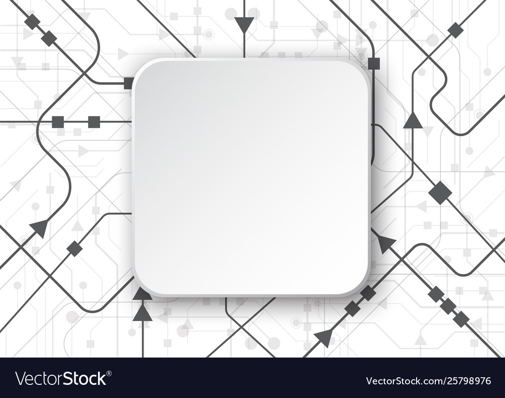 High tech technology geometric Royalty Free Vector Image