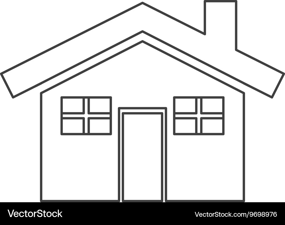 House pictograph icon Royalty Free Vector Image