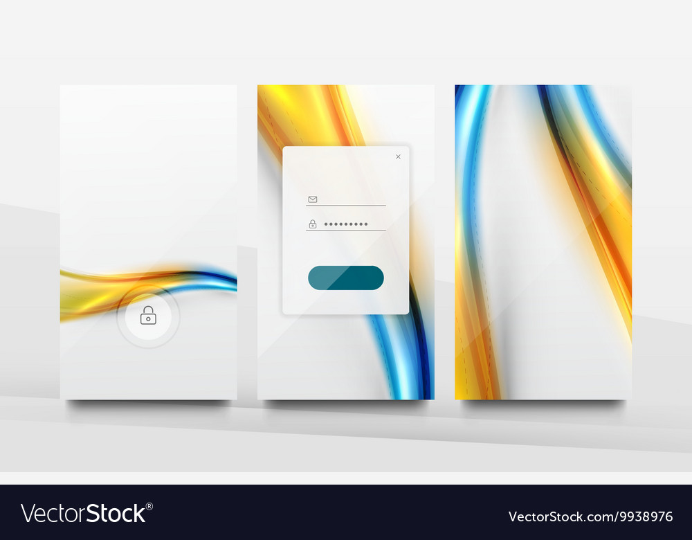 Mobile application interface background design Vector Image