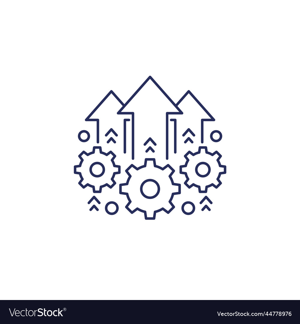 Operational excellence efficient production icon Vector Image Operational excellence efficient production icon Vector Image