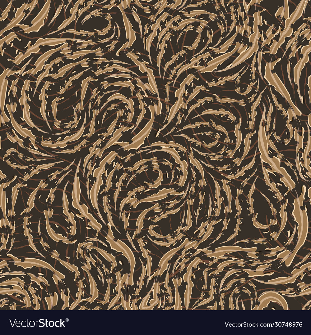 Seamless pattern smooth beige flowing Royalty Free Vector