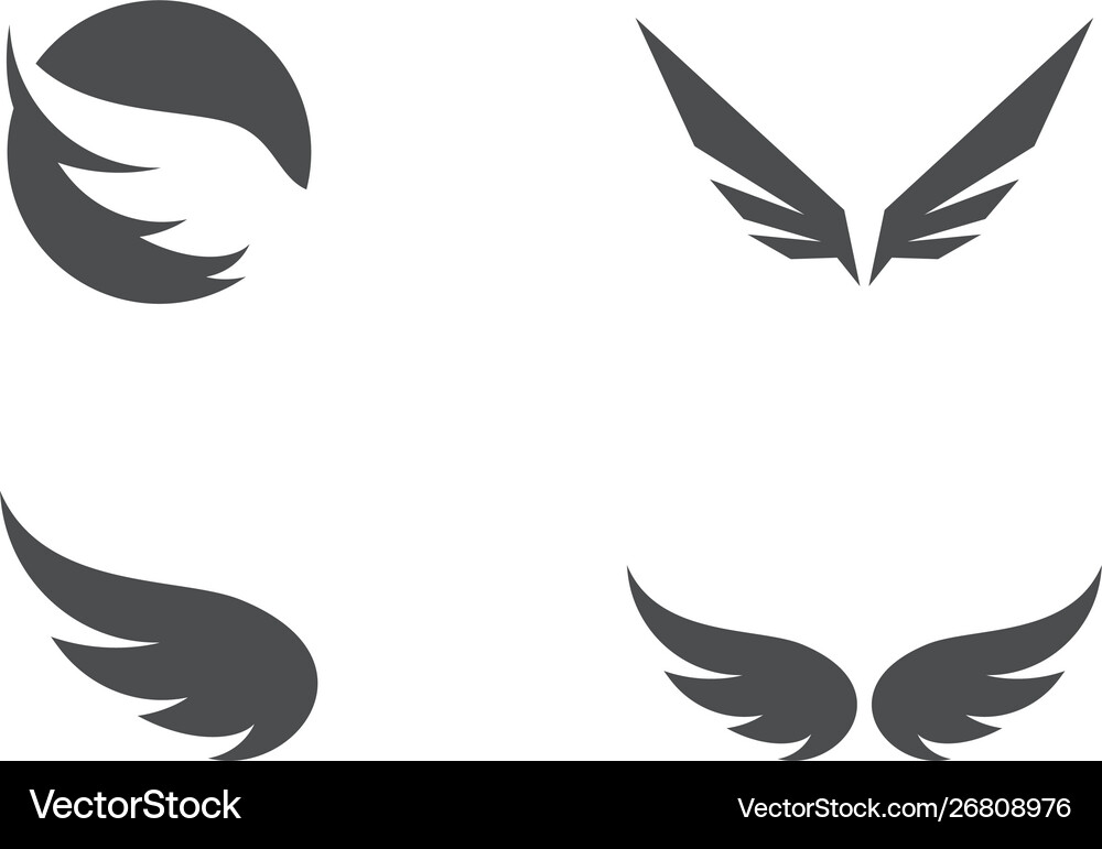 Wing logo template Royalty Free Vector Image - VectorStock