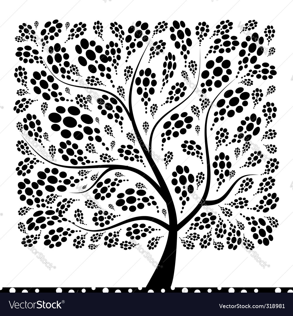 Abstract tree Royalty Free Vector Image - VectorStock