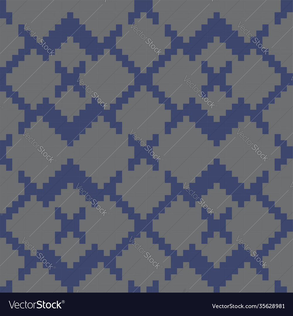 Blue argyle seamless pattern background Royalty Free Vector