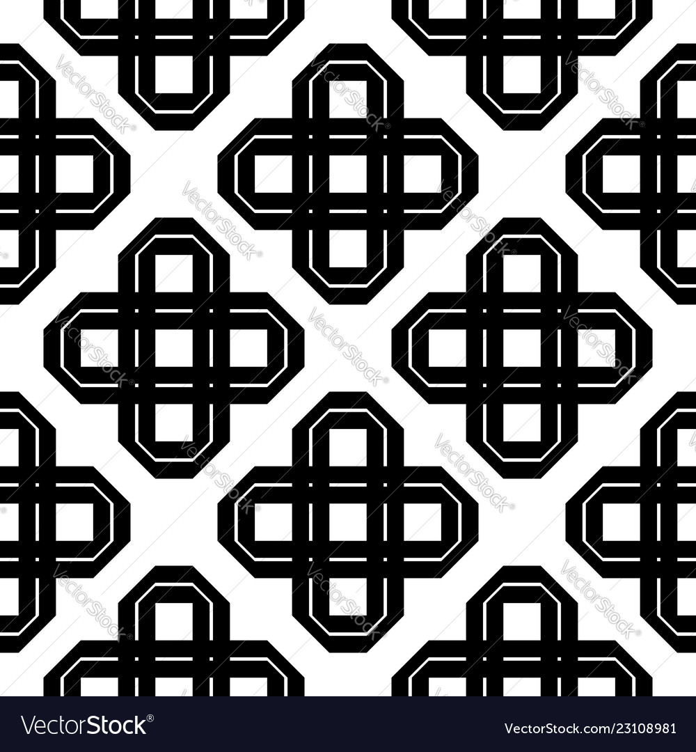 Design seamless monochrome geometric pattern Vector Image