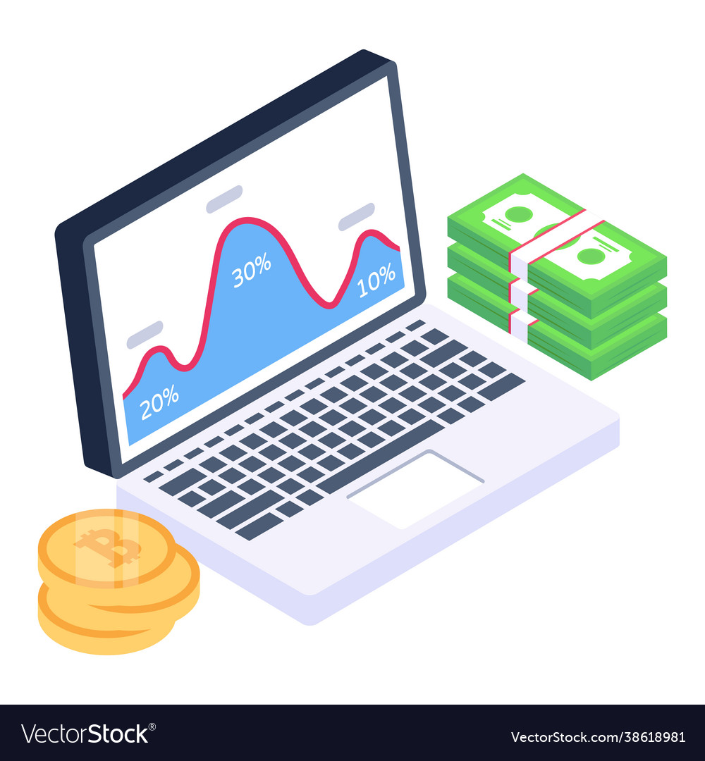 Financial analytics Royalty Free Vector Image - VectorStock